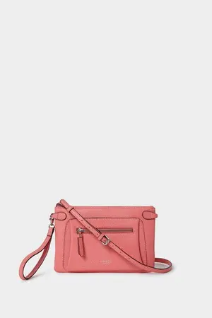 OSPREY LONDON Ruby Leather Bag - Peach
