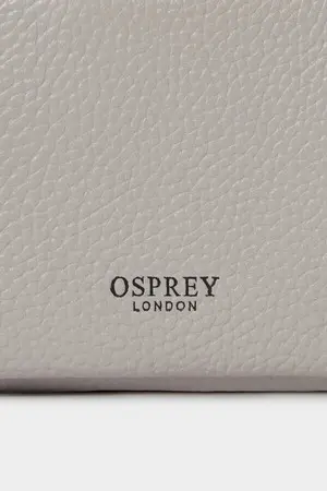 OSPREY LONDON Ruby Leather Crossbody Clutch - Stone