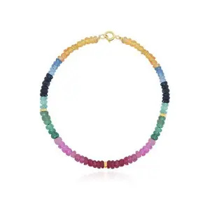 THE LOVERY FINE JEWELRY Gemstone Bead Bracelet - Rainbow Gemstones