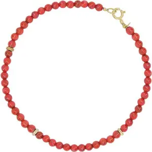 THE LOVERY FINE JEWELRY Round Bead Bracelet - Coral