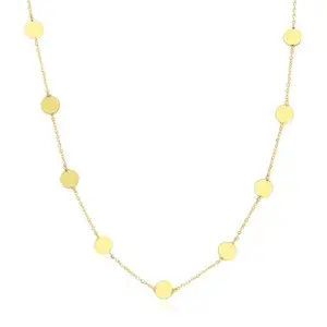 THE LOVERY FINE JEWELRY Gold Bubble Chain Necklace - Yellow Gold