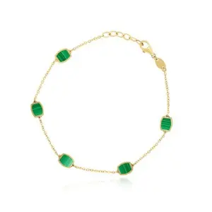 THE LOVERY FINE JEWELRY Icon Bracelet - Malachite