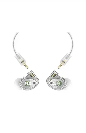 MEE AUDIO Mx3 Pro Triple Driver Musicians' In-ear Monitors - Clear