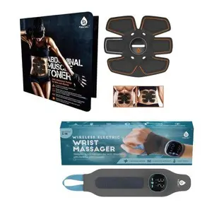 PURSONIC Wrist Massager & Ems Ab Toner Set - Multicolor