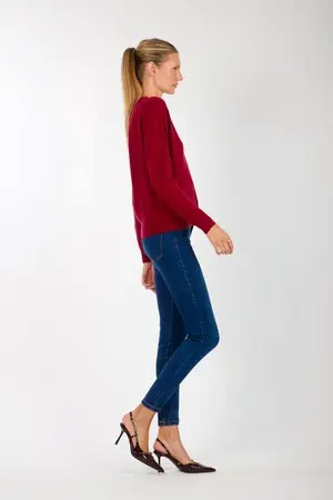 SECRET PON-PON Jacqueline Cashmere-wool Cardigan - Crimson Red
