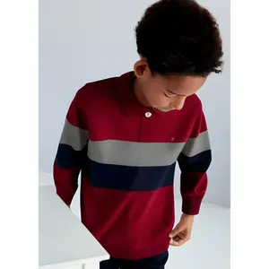MAYORAL Striped Polo Shirt