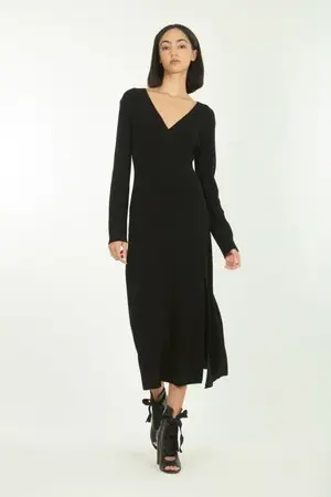 SECRET PON-PON Taylor Wool-cashmere Blend Midi Dress