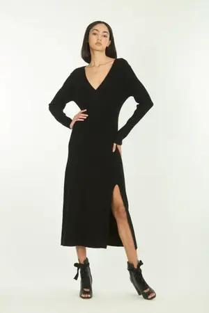 SECRET PON-PON Taylor Wool-cashmere Blend Midi Dress