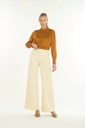 SECRET PON-PON Arden Blouse - Butter Scotch Orange