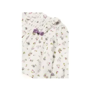 MAYORAL Cotton Gauze Floral Blouse