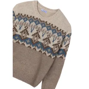 MAYORAL Fair Isle Long-sleeve Sweater