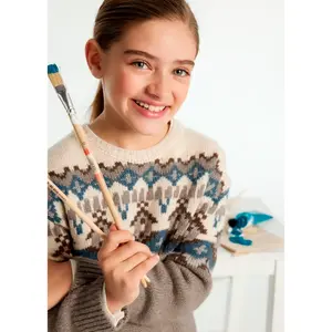 MAYORAL Fair Isle Long-sleeve Sweater