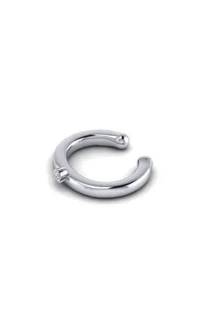 SEED2STONE Sterling Ear Cuff With Lab-grown Diamond - Silver