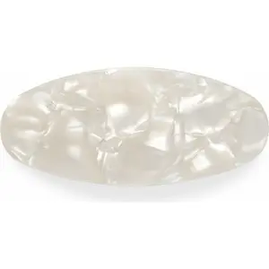 MACHETE Jumbo Oval Barrette White Shell