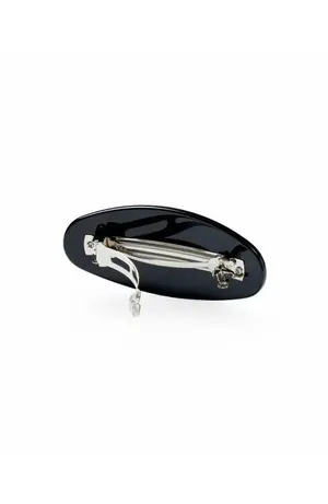 MACHETE Jumbo Oval Barrette - Black