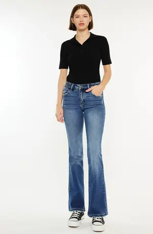 KANCAN Marline Mid Rise Flare Jeans