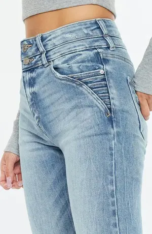 KANCAN Belle High Rise Crop Bootcut Jeans