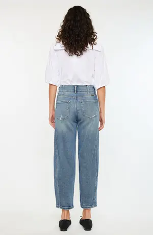 KANCAN Ultra High-rise Slim Barrel Jeans