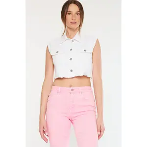 KANCAN Shay Cropped 90s Denim Vest