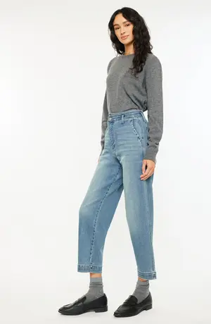 KANCAN High-rise Tapered Leg Jeans