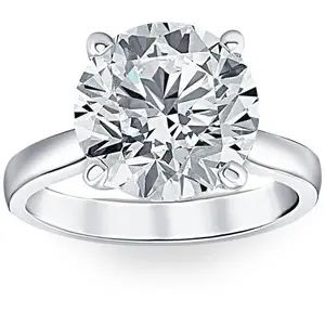 BLISS DIAMOND 3 Ct Lab Grown Diamond Solitaire Ring In 14k Gold - 14k White Gold