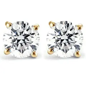 BLISS DIAMOND 1/2ct Tw Lab Grown Diamond Stud Earrings In 14k Gold - 14k Yellow Gold