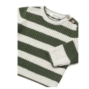 MAYORAL Striped Cotton Knit Sweater