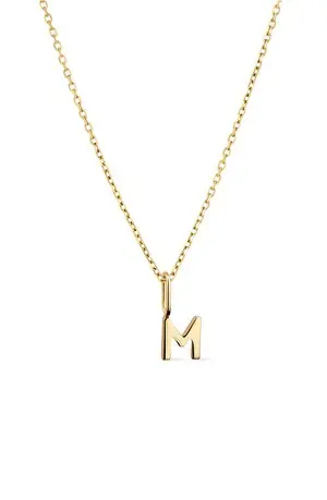 ANA LUISA Gold Letter Necklace - M