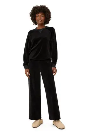 PACT Pure Velour Crew Sweatshirt - Black