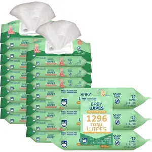 PURSONIC Baby Wipes With Aloe Vera & Shea Butter6 Pack - Green
