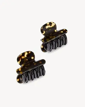 MACHETE Twin Heirloom Claw Clips - Dark Tortoise