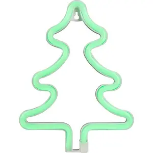 NORTHLIGHT Led Christmas Tree Neon Lighted Decoration9.5" - Green