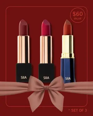 SIIA COSMETICS 3-pc. Muse Lip Trio Set - Deep Brick