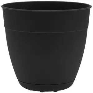 BLOEM Dayton Gardening Planter With Saucer Tray - Black