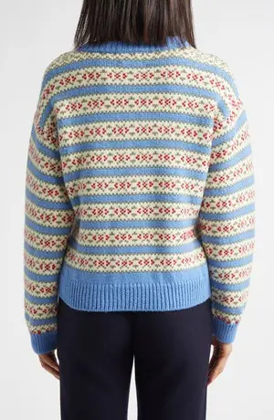 BODE Wedgewood Virgin Wool Cardigan