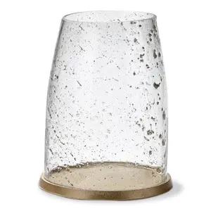 TAG Large Glass Hurricane Candle Holder For Pillar Candles - Clear