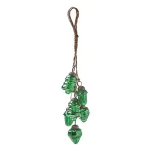 TAG Festive Tree And Acorn Ornament Cluster For Christmas - Green