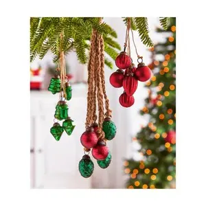 TAG Festive Tree And Acorn Ornament Cluster For Christmas