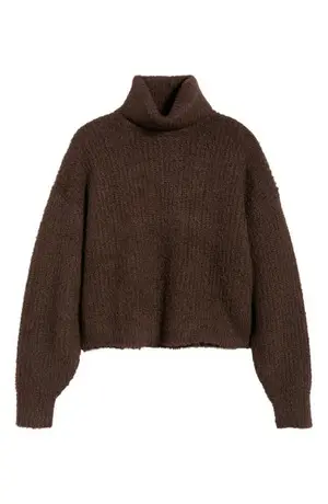 Bp. Textured Turtleneck Sweater - Brown Coffee