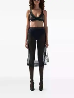 Gcds Lace-trimmed Knee-length Skirt