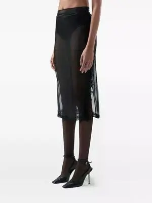 Gcds Lace-trimmed Knee-length Skirt