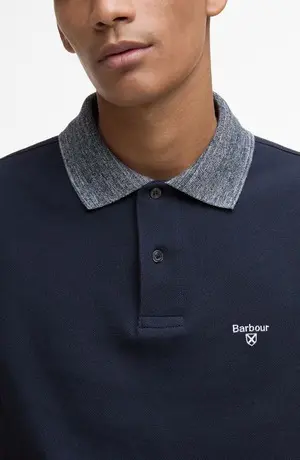 Barbour Marlton Tailored Fit Polo - Navy