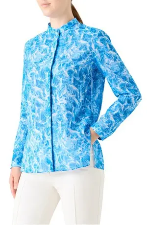 Akris Cotton Voile Button-up Shirt