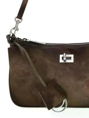 Balenciaga Rodeo Suede Shoulder Bag
