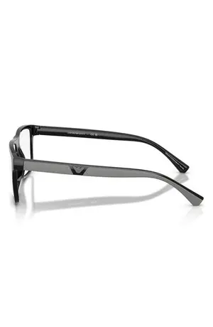 Emporio Armani 54mm Rectangular Eyeglasses