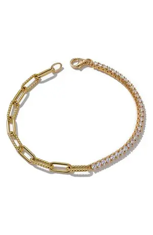 MARK HENRY Half & Half And Link Bracelet - Diamond