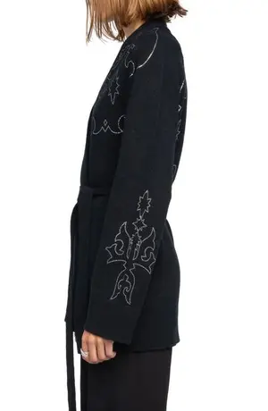 Zadig&Voltaire Salomy Crystal Embellished Cashmere Sweater