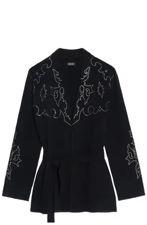 Zadig&Voltaire Salomy Crystal Embellished Cashmere Sweater
