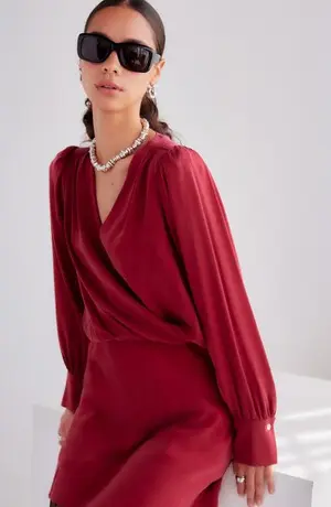 Fifteen Twenty Denise Long Sleeve Mini Dress