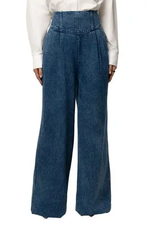 JLUXLABEL Pleated Wide Leg Pants